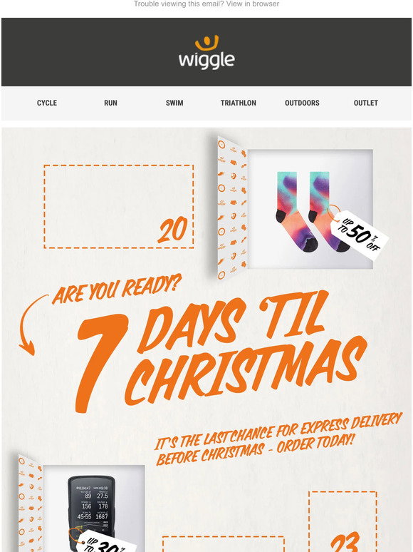 Wiggle: Only 6 sleeps to go 🦌🛷 | Milled