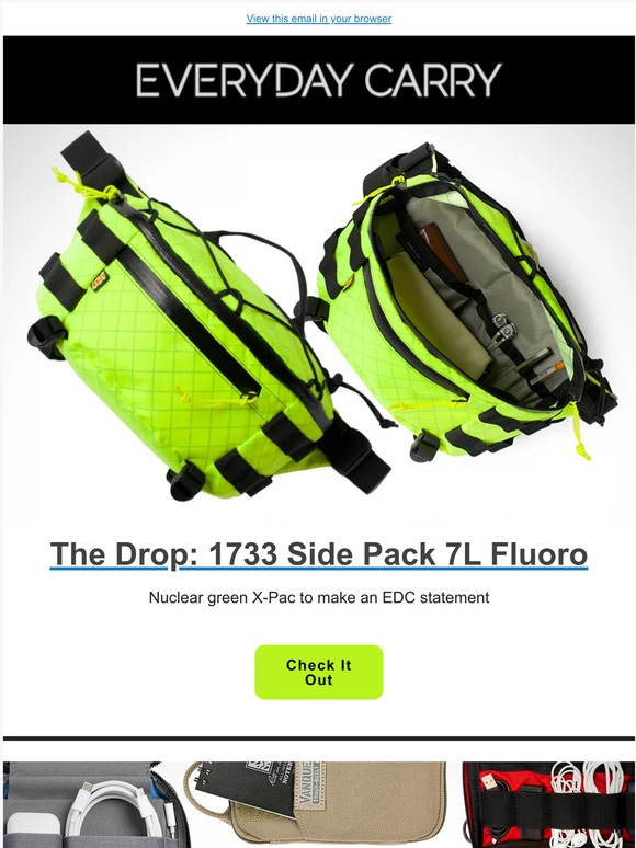 Everyday Carry: The Drop: An Eye-Searing, Eye-Catching X-Pac Sling | Milled