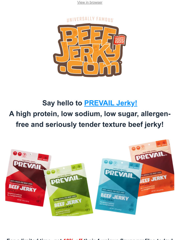 Beef Jerky: Allergen-free jerky? 🤔 | Milled