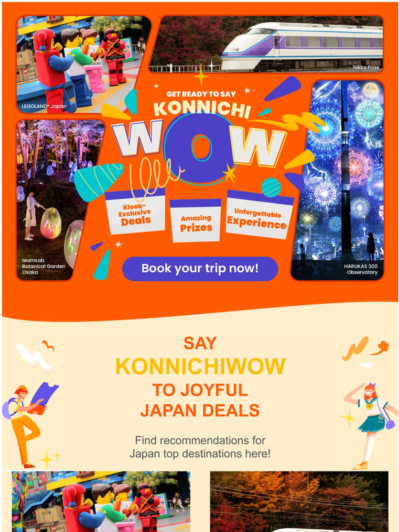 Klook: KonnichiWow Deals in Japan 🎌 | Milled