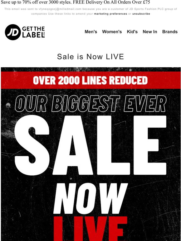 Get The Label: It's Here! 📣 Our BIGGEST EVER SALE is LIVE ️ ️ ️ | Milled