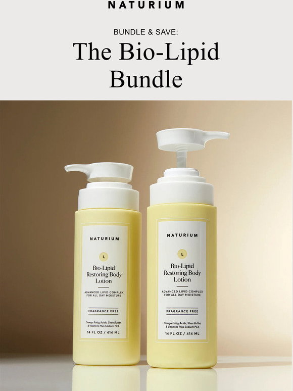 Naturium: The Bio-Lipid Bundle Is Here 💛 | Milled