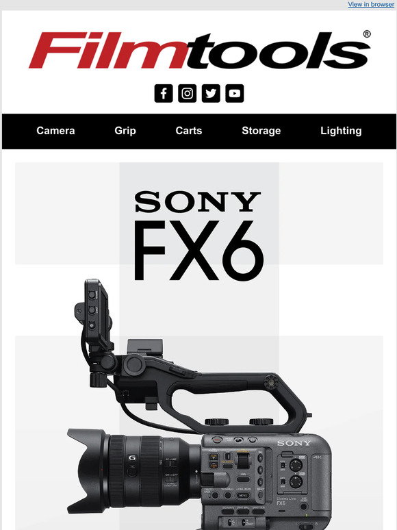 Filmtools: 🔥 SONY FX6: Now In Stock! 🔥 | Milled