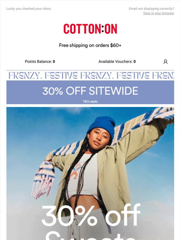 Cotton On: Open for 30% off sweats 🙌 | Milled