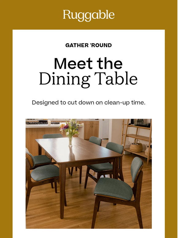 Ruggable: Meet the Dining Table | Milled