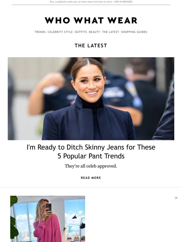 Who What Wear: I'm ready to ditch skinny jeans for these 5 pant trends ...