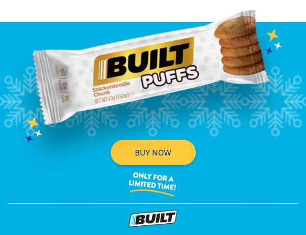 Built Bar: Snickerdoodle Chunk Puff is BACK! | Milled