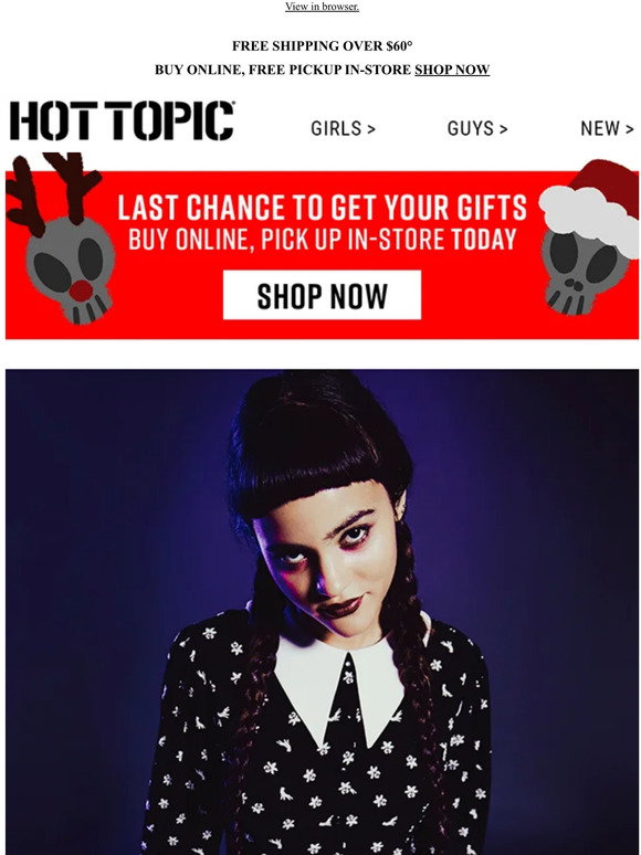 Hot Topic: The Wednesday Addams styles everyone wants 🖤 | Milled