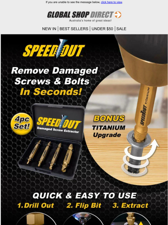 Global Shop: Speed Out - This Best Seller Is Back By Popular Demand ...