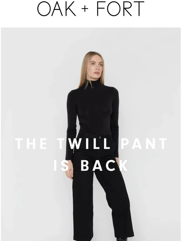 OAK + FORT: Your favorite twill pants are back! | Milled