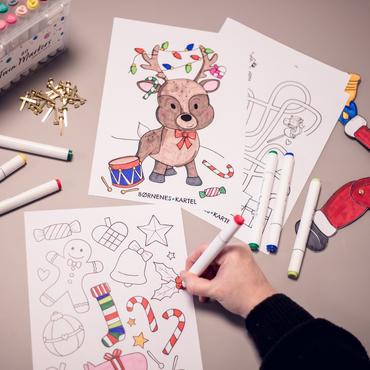 Børnenes Kartel: God jul - print selv jule-opgaver 🎅🎄 | Milled