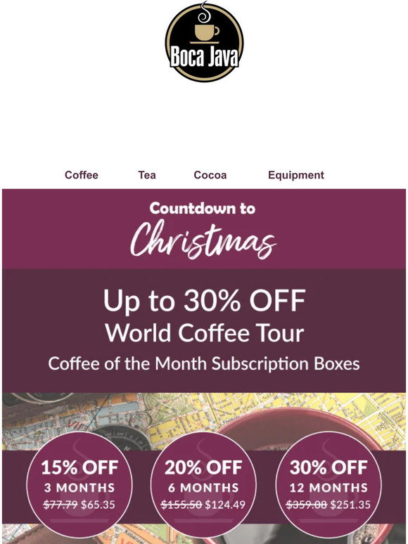 Boca Java: Last Minute Shoppers--This One's For YOU! 🛍 ️ | Milled