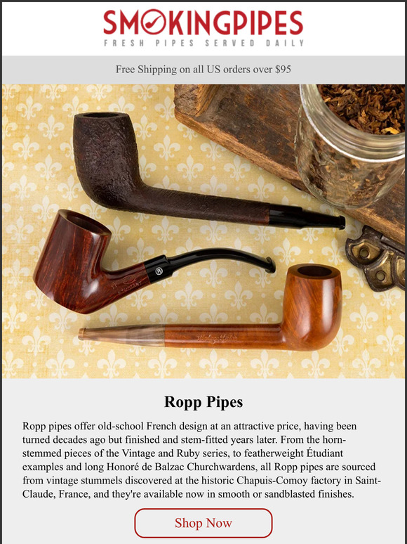 Smokingpipes.com: Ropp Pipes | Vintage French Design at an Everyday ... Smokingpipes.com: Ropp Pipes | Vintage French Design at an Everyday ...