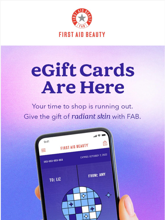 First Aid Beauty: eGift Cards Are Here! 🎁 | Milled
