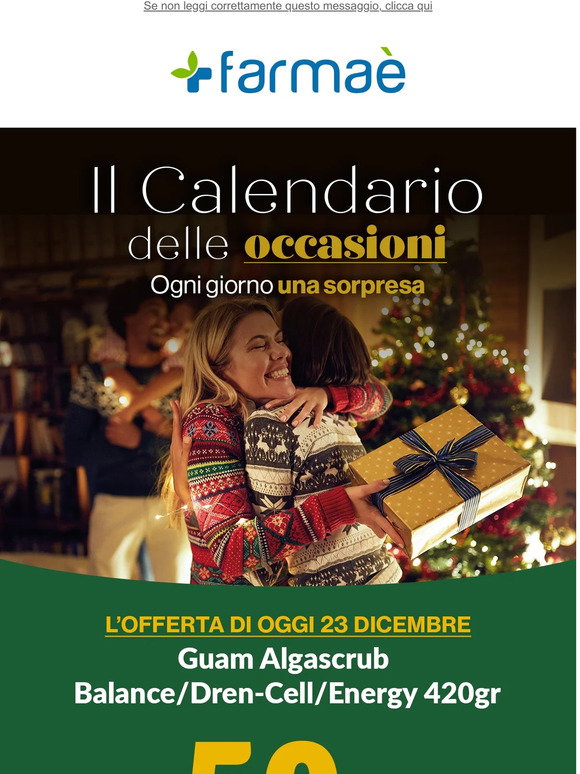 Farmae: 🗓️🎄 Il Calendario delle occasioni oggi pensa al benessere del ...