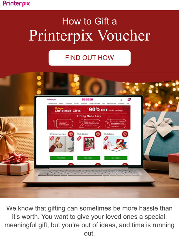 PrinterPix: How to Give a Printerpix Gift Voucher | Milled