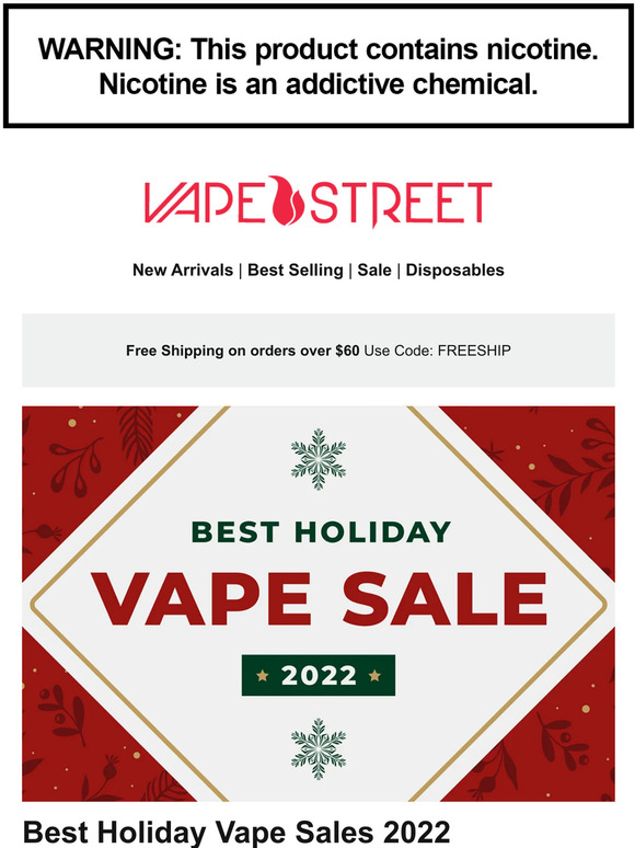 Vape Street: Best Holiday Vape Sales 2022🎄 | Milled
