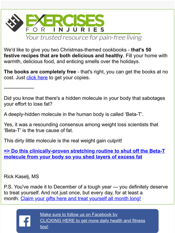 Exercises For Injuries: True cause of fat: Beta-T | Milled