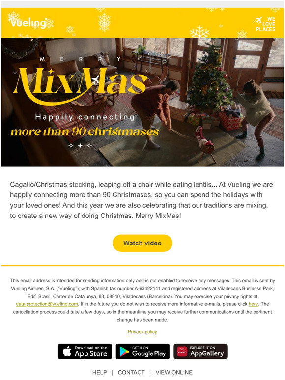 Vueling: 🎄 Merry MixMas! | Milled