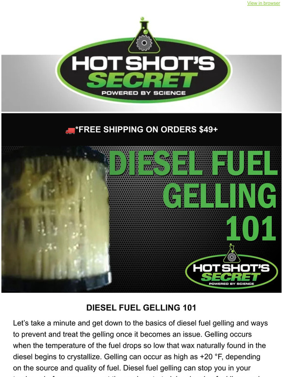 Hot Shot's Secret: Is your Diesel ready for Winter? ️ | Milled