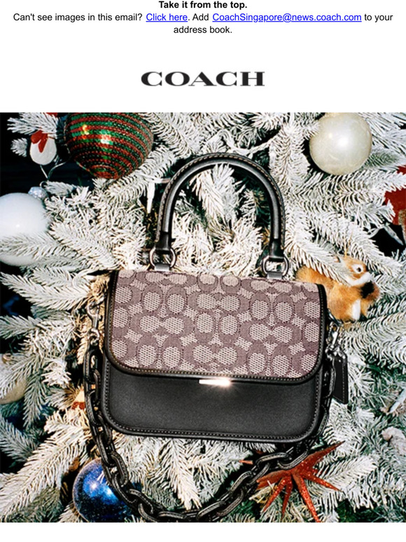 Coach: Meet the Rogue Top Handle in Signature Jacquard. | Milled
