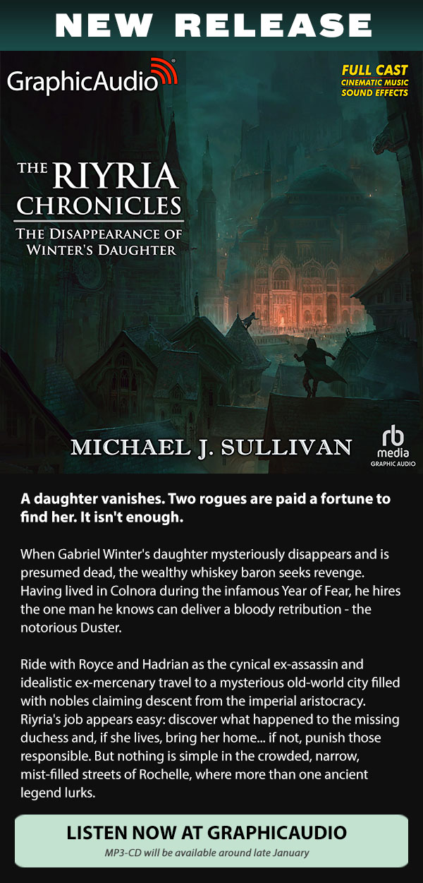 GraphicAudio: New Release! The Riyria Chronicles 4: The Disappearance ...