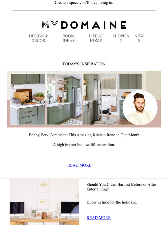 MyDomaine: Bobby Berk Completed This Amazing Kitchen Reno in One Month ...