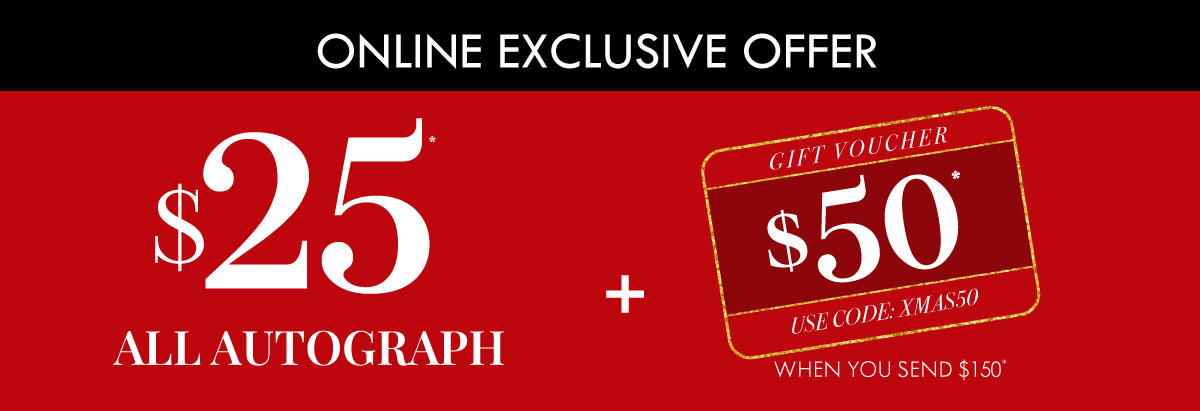 Autograph Fashion: 🎄 —, You've Been Upgraded, $25 ALL Autograph + $50 ...