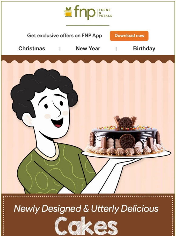 Ferns N Petals: We Have Baked Some New Designs for Your Cake 🍰 | Milled
