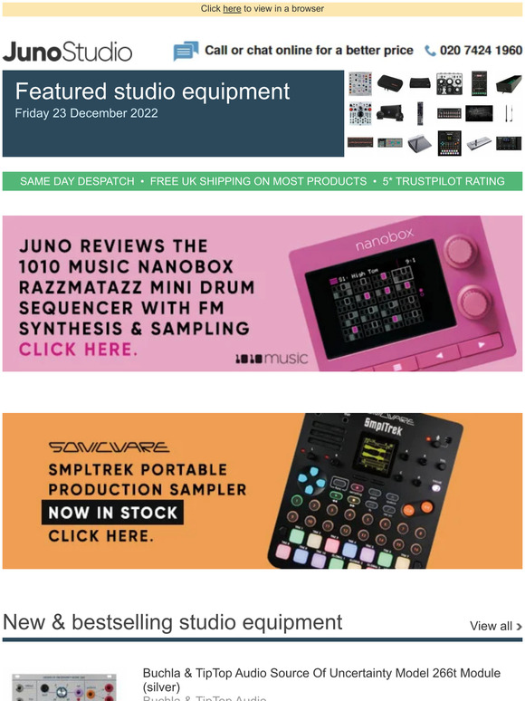 Juno: Juno reviews the 1010music Nanobox Razzmatazz + Sonicware ...