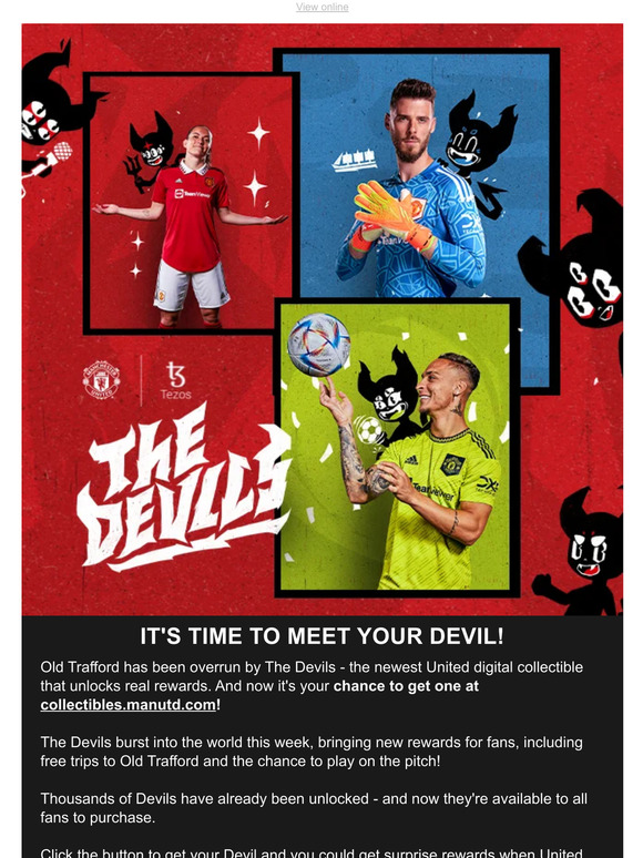 Manchester United: Get a unique United Devil! NOW OPEN TO FANS | Milled