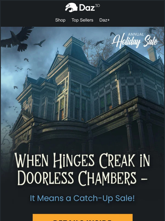 DAZ 3D: When Hinges Creak in Doorless Chambers - It Means a Catch-Up Sale! | Milled