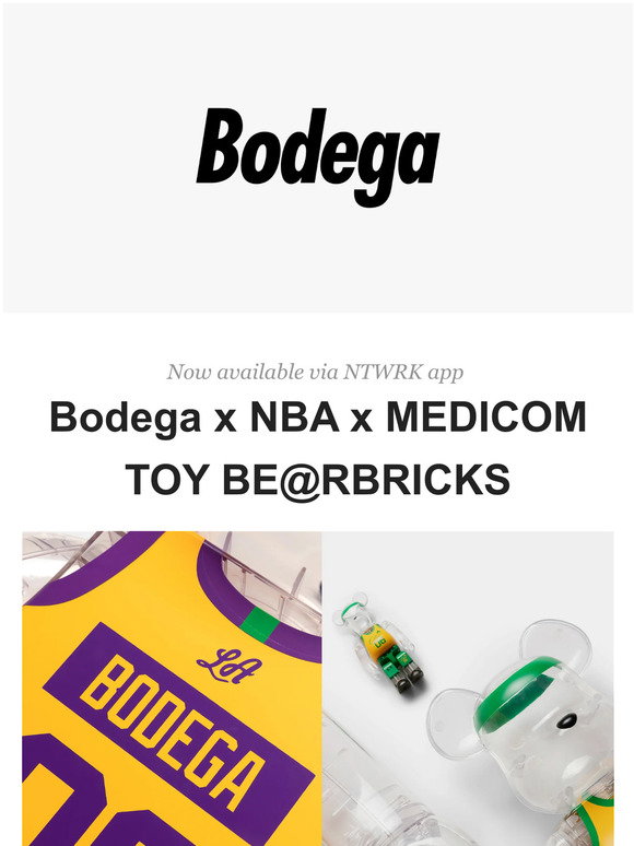 Bodega: Now available via NTWRK! Bodega x NBA x MEDICOM TOY BE@RBRICKS ...