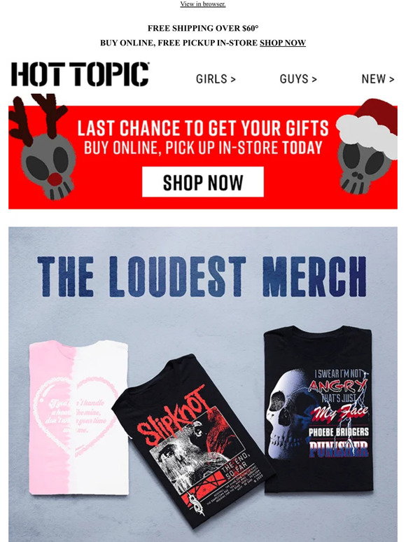 Hot Topic: Fresh band merch to take you into 2023 ⏩ | Milled