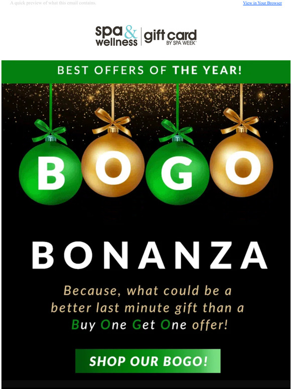 Spa Week: $50 BOGO UPDATE! Still active until midnight… | Milled