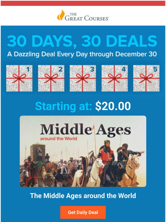 The Great Courses: Deal of the Day - The Middle Ages around the World ...