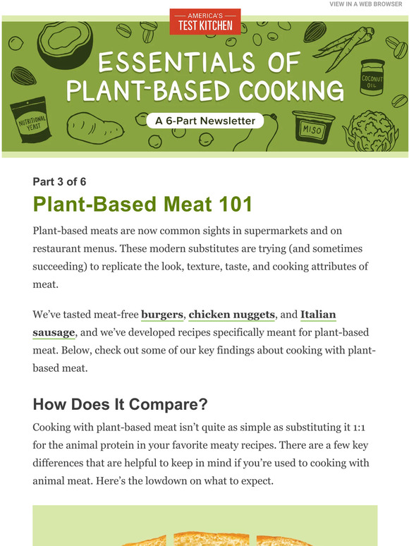America's Test Kitchen: Plant-Based Cooking: Plant-Based Meat 101 | Milled