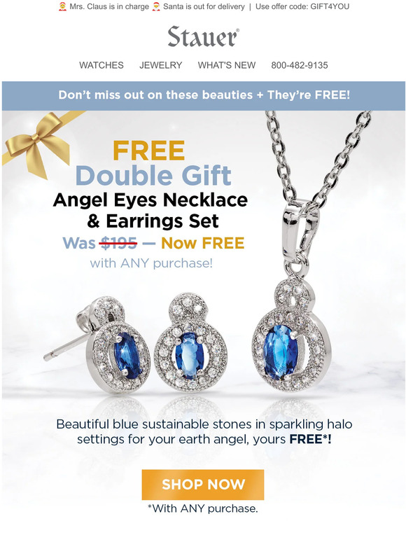 Stauer: [FREEBIES] for everyone! $195 Value Angel Eyes Collection | Milled