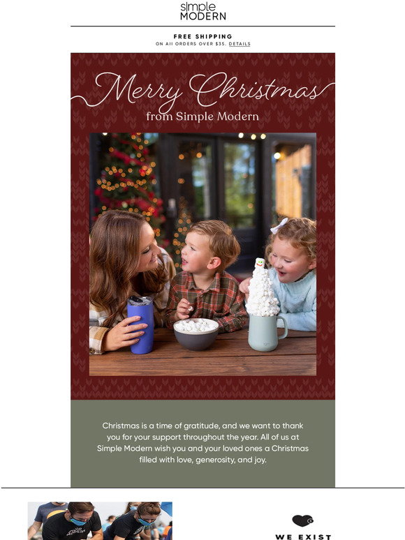 Simple Modern: Merry Christmas from us to you! | Milled