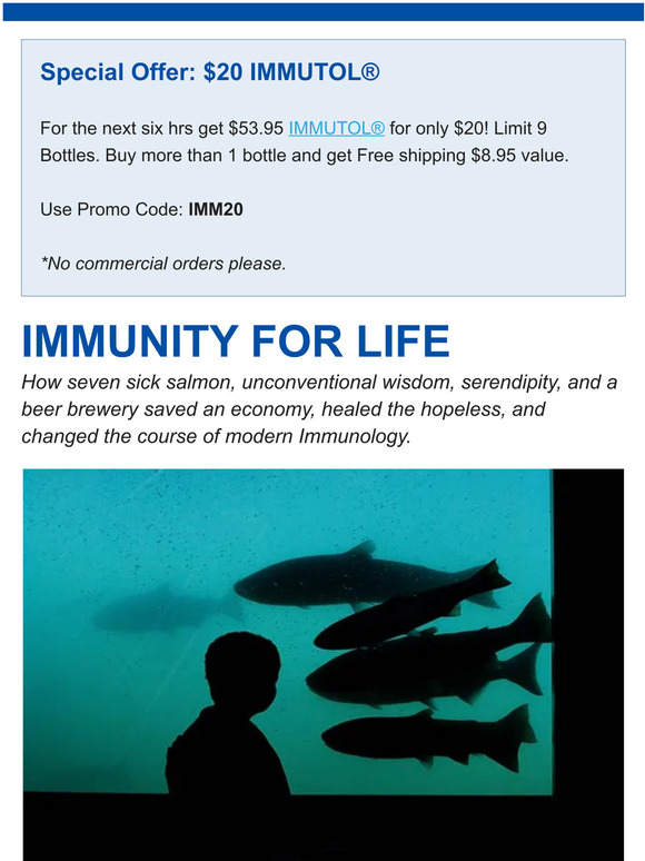 Immunocorp: 🔵 $20 IMMUTOL for the next 6 Hrs. | Milled