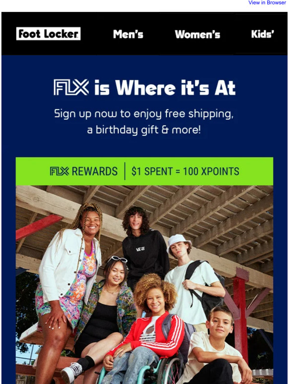 Foot Locker: Join FLX. Get the benefits! | Milled
