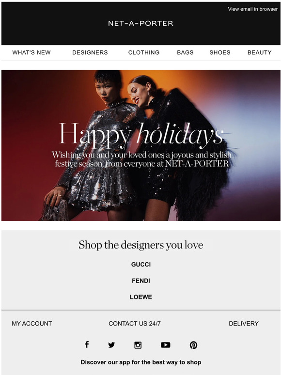 Net-A-Porter: Happy holidays, from NET-A-PORTER | Milled