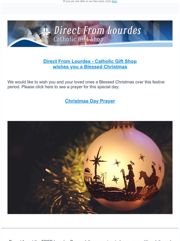 Catholic Gift Shop: Christmas Blessings - A Prayer for Christmas Day ...