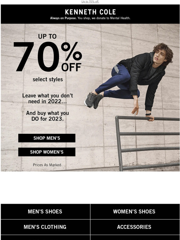 Kenneth Cole: Cut out toxic traits (& prices) before 2023. | Milled