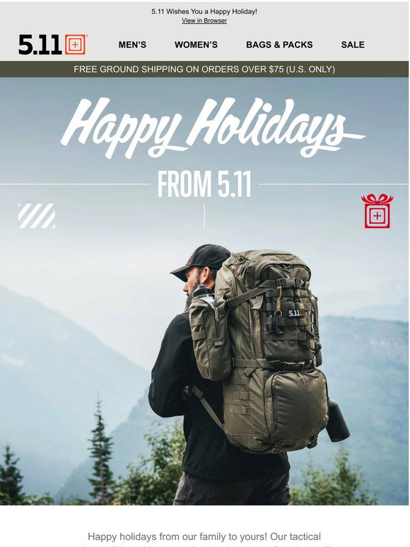 5.11 Tactical: Happy Holidays from 5.11 Tactical! | Milled