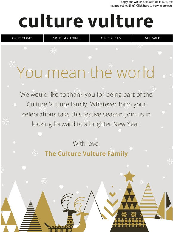 Culture Vulture: Merry Christmas from The Culture Vulture Family 🎅 | Milled