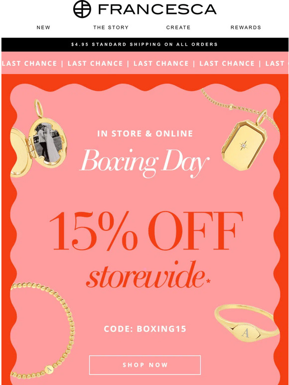 Francesca Collections: 15% OFF | Now in Store & Online | Milled