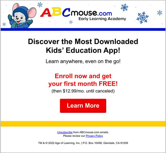 ABCmouse.com: Spark a love of learning in your kids! | Milled
