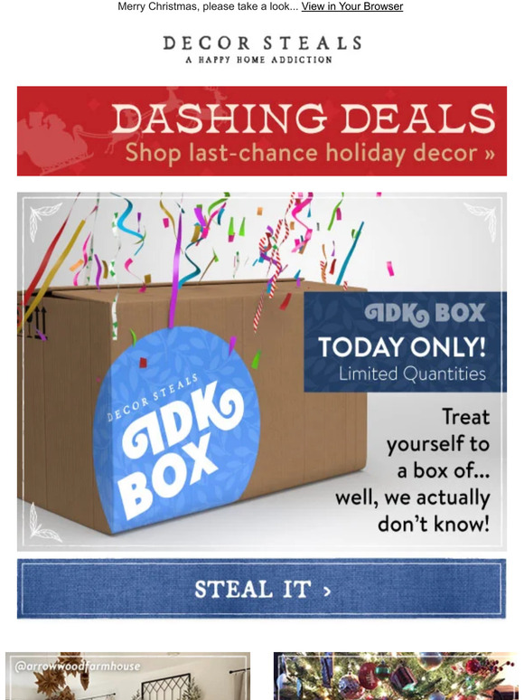 Decor Steals: Check Out Our IDK Box (what's inside... IDK?!) | Milled