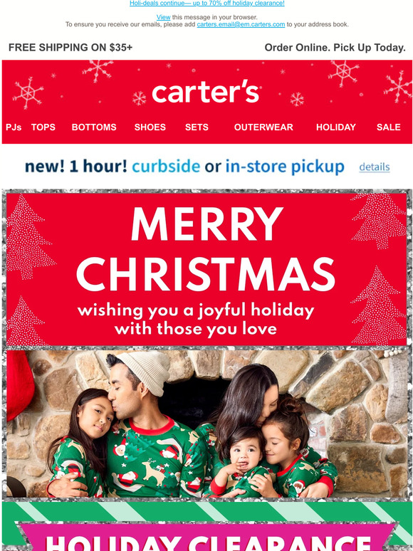 Carter's: Merry Christmas from your Carter’s family🎄 | Milled
